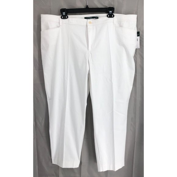 Lauren Ralph Lauren | Pants & Jumpsuits | Lauren Ralph Lauren Pants 22w White High Rise White ...